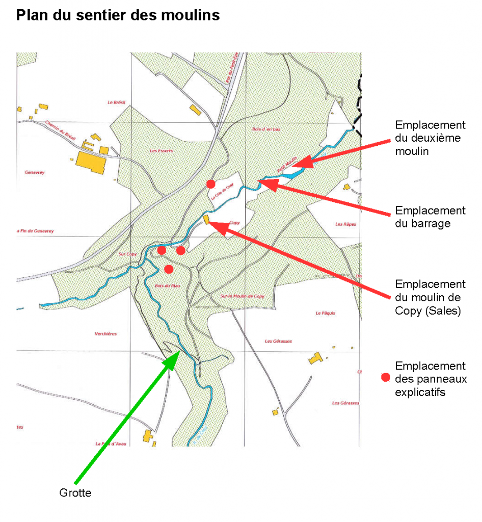 Le sentier des moulins et de la forge - Aveam